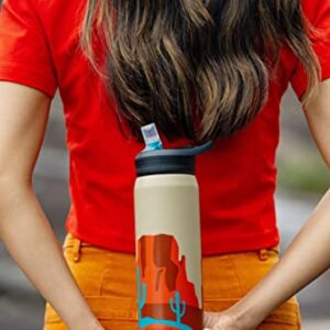 CamelBak Eddy+ Water Bottle with Straw 25 oz - Insulated Stainless Steel, Deep Desert