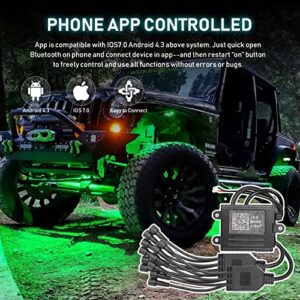 LED Rock Lights, YCHOW-TECH 12 Pods RGB Rock Lights with APP Control Wheel Well Light Music Mode Multilcolor Underglow Lights for Trucks, Four Wheeler UTV ATV RZR Golf Cart Truck Accessories