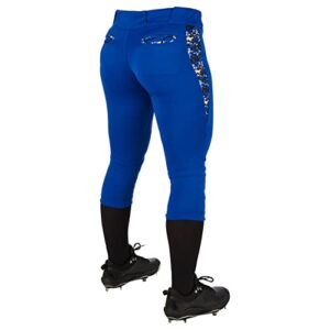 CHAMPRO Leadoff Traditional Women's Low-Rise Pant, Women's Medium, Royal