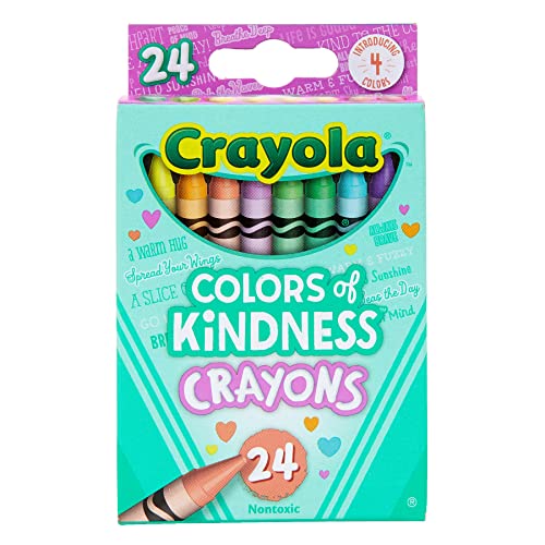 Crayola Colors of Kindness, Pack of 24 Crayons, 24 Count (Pack of 1), Assorted