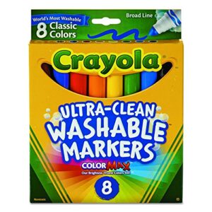 crayola 8 ct broad line washable markers