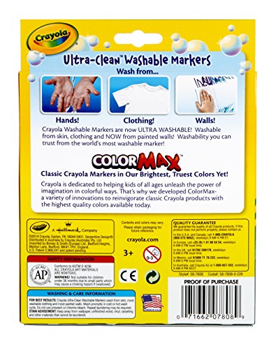 Crayola 8 Ct Broad Line Washable Markers