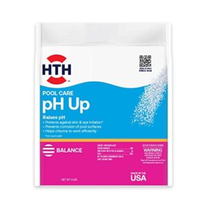 hth pool care ph up, raises ph, swimming pool chemical, 4 lbs