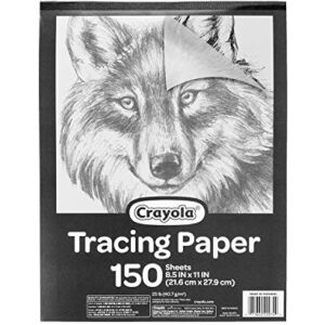 Crayola Tracing Paper 8 1/2” X 11”, Transparent Vellum Paper for Tracing Pads, 150 Sheets [Amazon Exclusive]