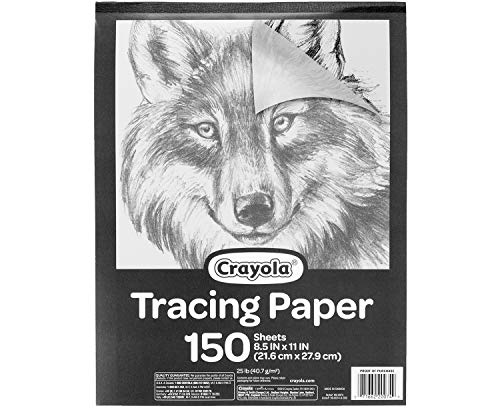 Crayola Tracing Paper 8 1/2” X 11”, Transparent Vellum Paper for Tracing Pads, 150 Sheets [Amazon Exclusive]