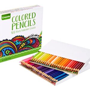 Crayola Adult Colored Pencils (100ct), Coloring Pencils, Easter Basket Gifts, Great for Adult Coloring Books