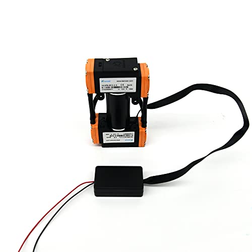 Small Double Head Vacuum Pump 12V DC brushless Motor Kamoer HLVP8-2 Micro Diaphragm Pump air Compressor high Flow≥360L/H Series Connection (12V)