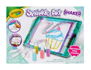 crayola sprinkle art shaker, rainbow arts and crafts, gifts for girls & boys, ages 5, 6, 7, 8