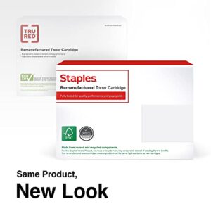 STAPLES Remanufactured Toner Cartridge Replacement for Hp 80X (Black, 2-Pack)