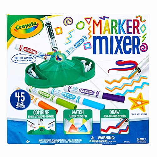 Crayola Marker Mixer Art Kit, Washable Marker Set, Easy Craft Kit for Kids, Gift for Kids Age 6+