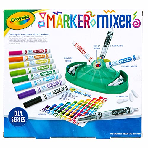 Crayola Marker Mixer Art Kit, Washable Marker Set, Easy Craft Kit for Kids, Gift for Kids Age 6+