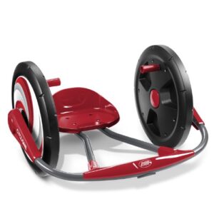 radio flyer cyclone kid’s ride on toy, red, ages 3-7 years