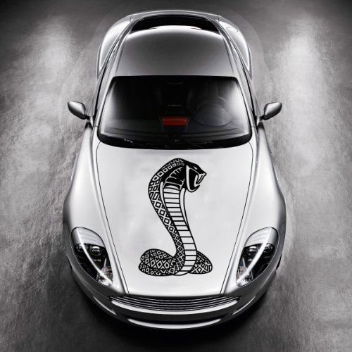 Vinyl Decals for Car Hood Animal Tribal Cobra Snake Sticker Art Any Vehicle Window Graphics Mural (4702)