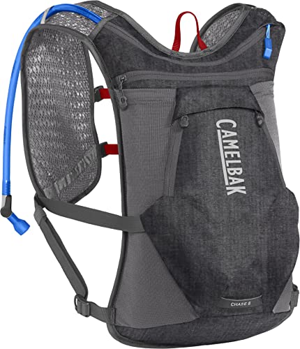 CamelBak Chase 8 Limited Edition Bike Vest with 2L Fusion Hydration Bladder - Heather Grey/Racing Red