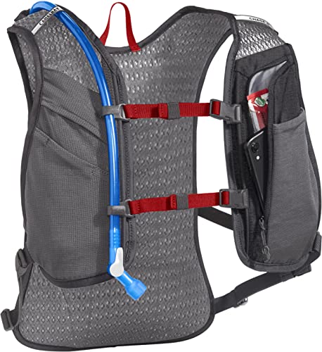 CamelBak Chase 8 Limited Edition Bike Vest with 2L Fusion Hydration Bladder - Heather Grey/Racing Red