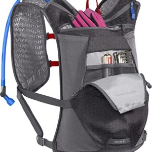 CamelBak Chase 8 Limited Edition Bike Vest with 2L Fusion Hydration Bladder - Heather Grey/Racing Red