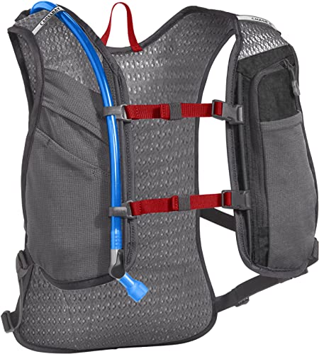 CamelBak Chase 8 Limited Edition Bike Vest with 2L Fusion Hydration Bladder - Heather Grey/Racing Red