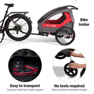 Flyer™ Duoflex 2 in 1 Bike Trailer and Stroller for Toddlers, 1+ Years