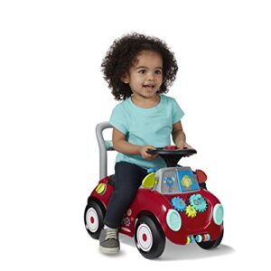 Radio Flyer Busy Buggy, Sit to Stand Toddler Ride On Toy, Ages 1-3, Red Kids Ride On Toy