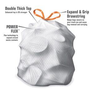 Member's Mark Power Flex Tall Kitchen Drawstring Bags, 200 Count