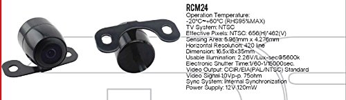 Red Cobra RCM24 Waterproof Nightvision Color Backup Camera