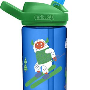 Eddy+ Kids BPA-Free Water Bottle with Straw, 14oz, Sweater Shedders