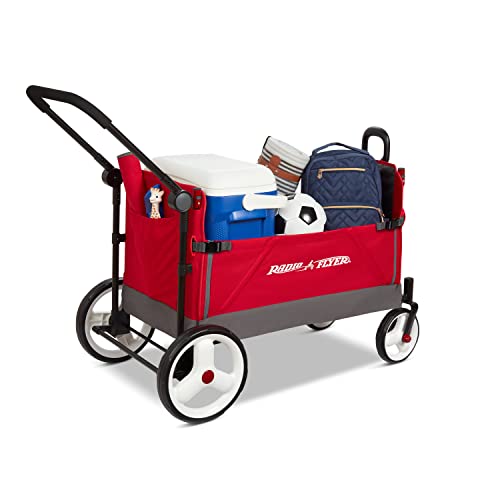 Radio Flyer Convertible Stroll 'N Wagon, Red