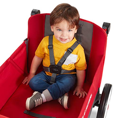 Radio Flyer Convertible Stroll 'N Wagon, Red