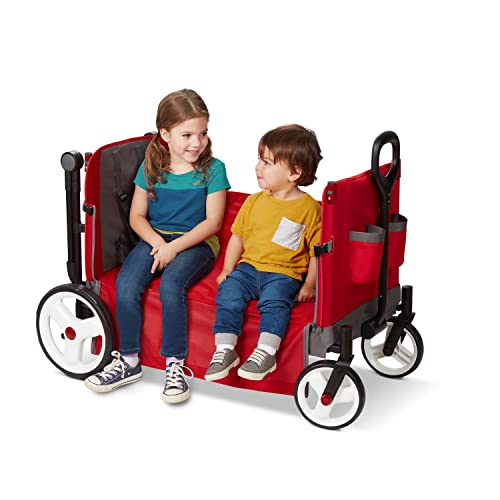 Radio Flyer Convertible Stroll 'N Wagon, Red