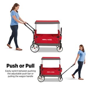 Radio Flyer Convertible Stroll 'N Wagon, Red