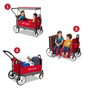 Radio Flyer Convertible Stroll 'N Wagon, Red