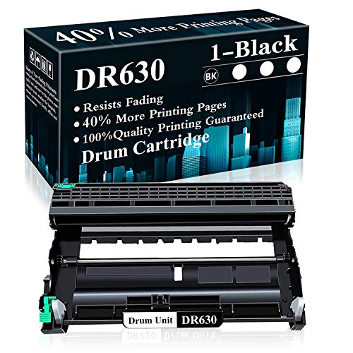 1 Pack DR630 Black Drum Unit Replacement for Brother HL-L2300D L2305W L2320D L2340DW L2360DW L2380DW MFC-L2680W L2685DW L2700DW L2705DW L2720DW L2740DW DCP-L2520DW L2520DW Printer,Sold by TopInk