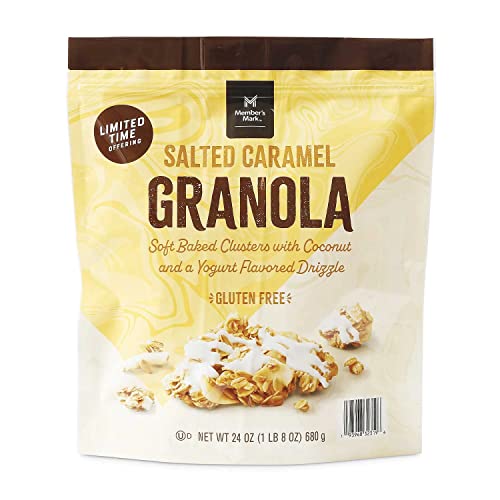 Member's Mark Salted Caramel Drizzled Granola Cluster (24 Ounce)