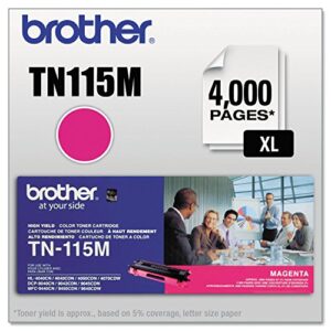 brother brttn115m high yield toner cartridge, magenta