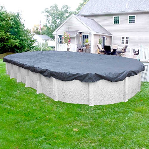 Robelle 461833 Value-Line Winter Pool Cover for Oval Above Ground Swimming Pools, 18 x 33-ft. Oval Pool