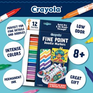 Crayola Dual Chisel Tip & Brush Markers, Art Markers, Gifts for Teens, 12ct