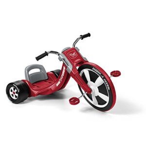 radio flyer deluxe big flyer, outdoor toy for kids ages 3-7, red toddler bike