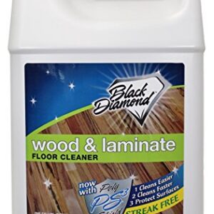 Black Diamond Stoneworks Wood & Laminate Floor Cleaner: For Hardwood, Real, Natural & Engineered Flooring –Biodegradable Safe for Cleaning All Floors