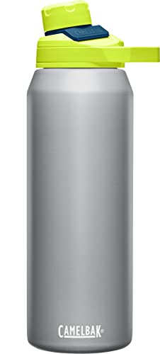 CamelBak Chute Mag Water Bottle, Insulated Stainless Steel, 32oz, Trailblazer Grey