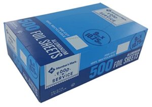 an item of member’s mark foil sheets, 9″ x 10.75″ (500 ct.) – pack of 1 – bulk disc