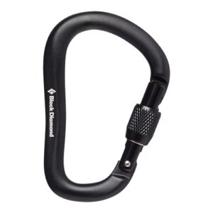 black diamond mens rocklock screwgate carabiner, black