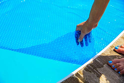 Sun2Solar Blue 30-Foot Round Solar Cover | 1600 Series Style | Heat Retaining Blanket for In-Ground and Above-Ground Round Swimming Pools | Use Sun to Heat Pool Water | Bubble-Side Facing Down in Pool