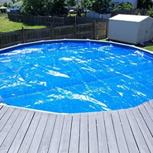 Sun2Solar Blue 30-Foot Round Solar Cover | 1600 Series Style | Heat Retaining Blanket for In-Ground and Above-Ground Round Swimming Pools | Use Sun to Heat Pool Water | Bubble-Side Facing Down in Pool