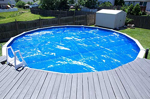 Sun2Solar Blue 30-Foot Round Solar Cover | 1600 Series Style | Heat Retaining Blanket for In-Ground and Above-Ground Round Swimming Pools | Use Sun to Heat Pool Water | Bubble-Side Facing Down in Pool