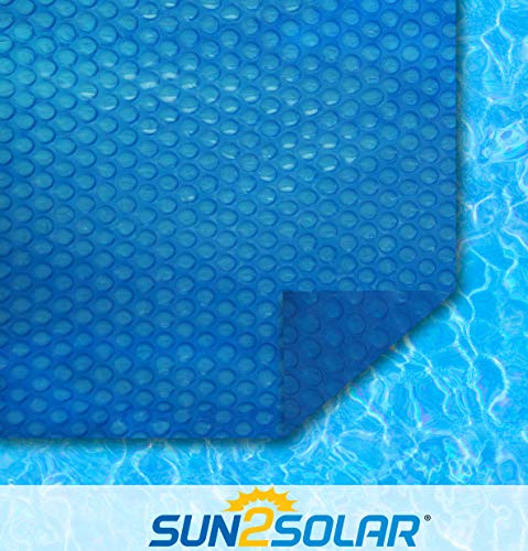 Sun2Solar Blue 30-Foot Round Solar Cover | 1600 Series Style | Heat Retaining Blanket for In-Ground and Above-Ground Round Swimming Pools | Use Sun to Heat Pool Water | Bubble-Side Facing Down in Pool