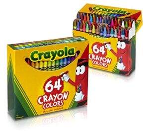 crayola 760488360385, 64 ct crayons (pack of 2)