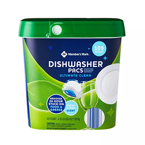 Member's Mark Auto Dishwasher Pacs, Ultimate Clean (105 Count)