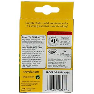 Crayola White Chalk 12 Count