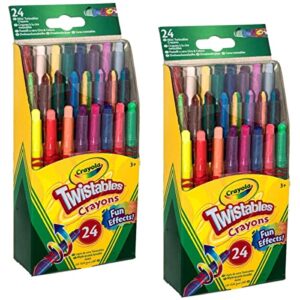 crayola crayons, 24 count bundle (pack of 2)