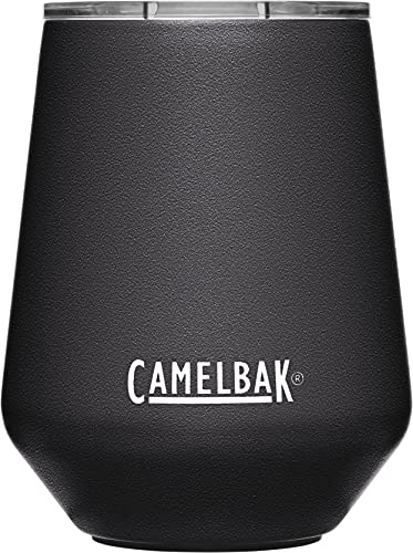 CamelBak Horizon 12 oz Wine Tumbler - Insulated Stainless Steel - Tri-Mode Lid - Black